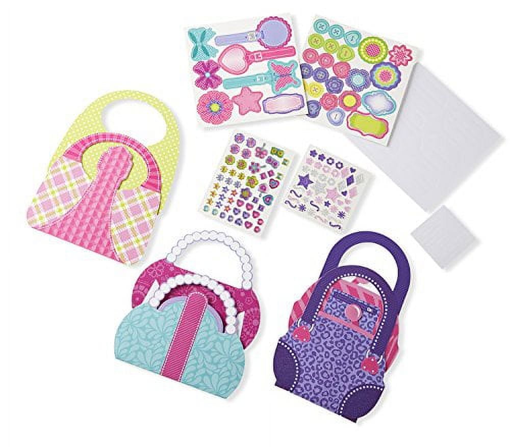 Melissa & Doug Simply Crafty Precious Purses Craft Kit (Makes 3 Purses ...