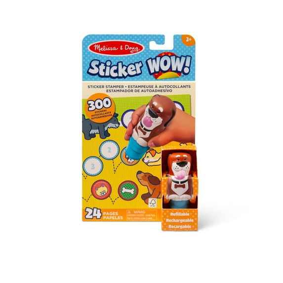 Melissa & Doug Sticker WOW!™ Dog Sticker Stamper and 24-Page Activity ...
