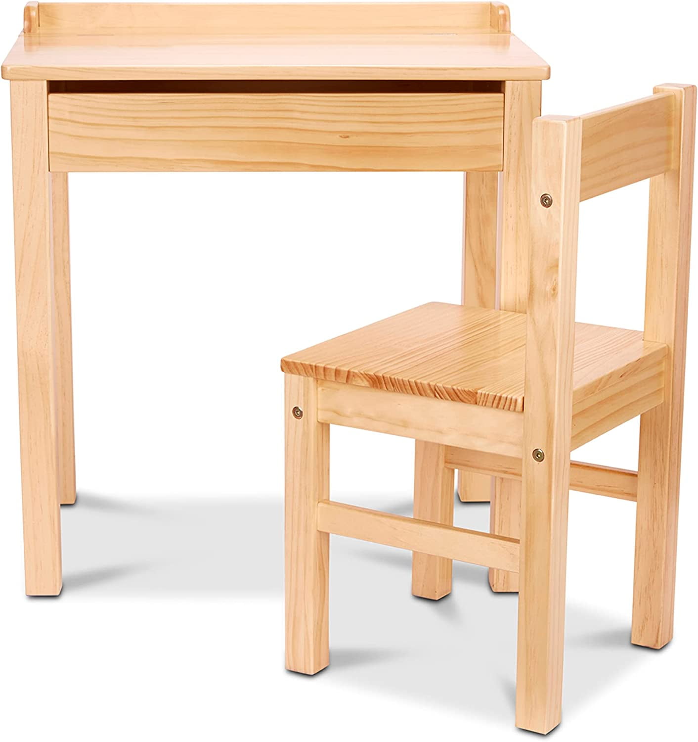 Melissa & Doug Wooden Lift-Top Desk & Chair - Honey - Walmart.com