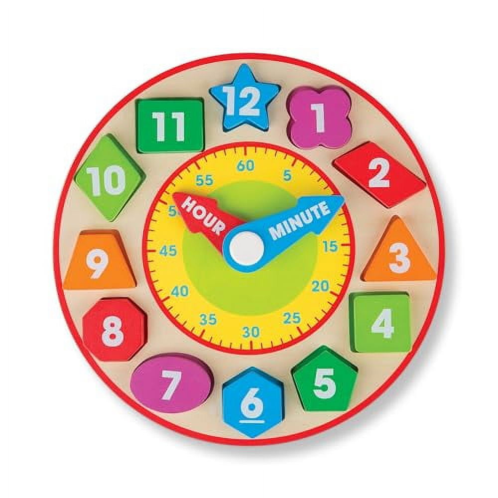 Melissa & DougÂ® Wooden Shape Sorting Clock - 9.25" (Pack of 12 ...