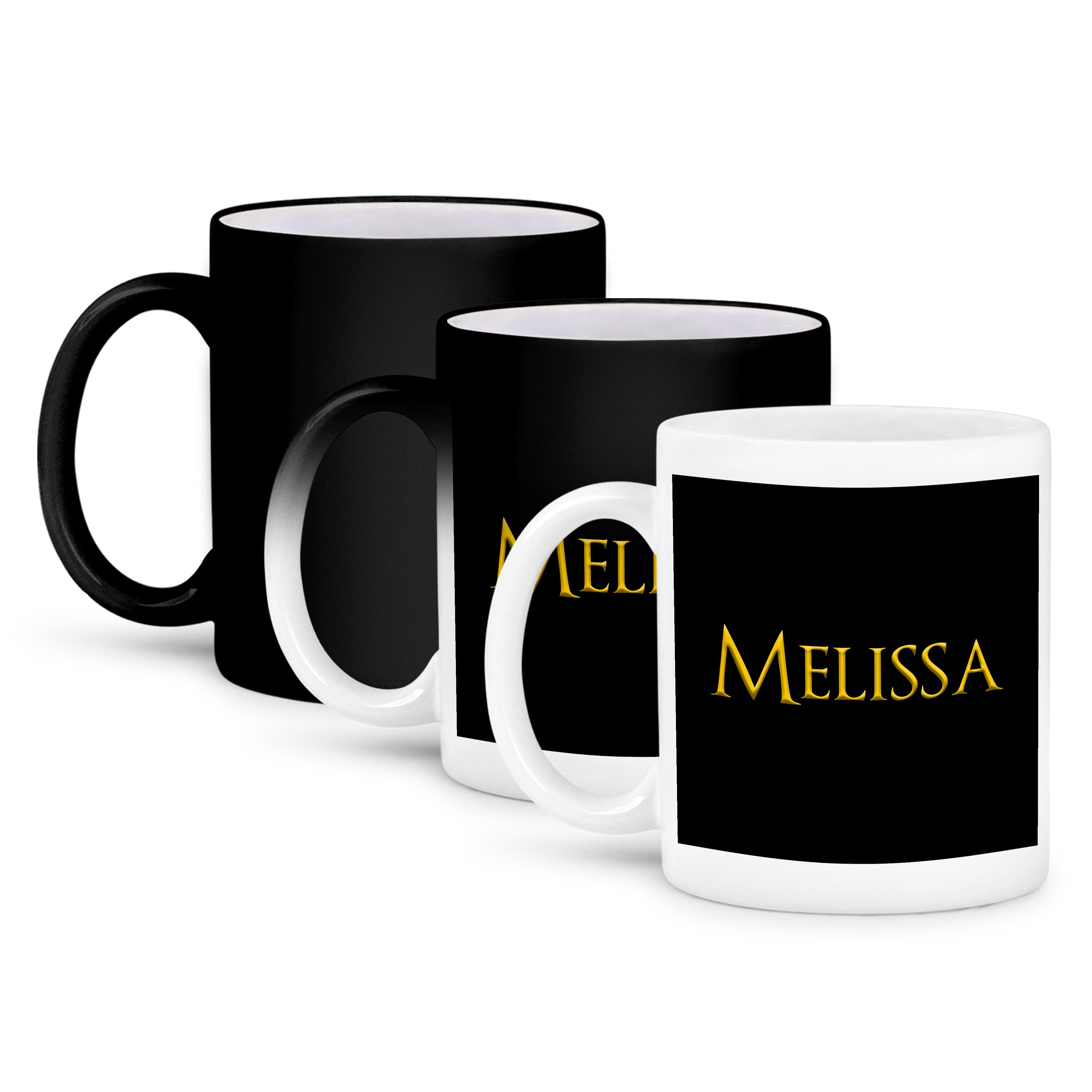 3drose, Melissa Famous Woman Name in the Usa. Yellow on Black Talisman ...