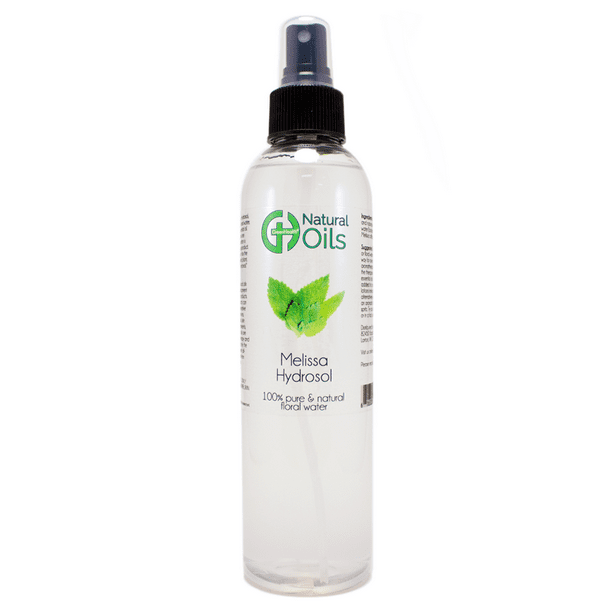 Melissa Hydrosol - 8 fl oz - Clear Plastic Bottle w/ Black Spray Cap ...