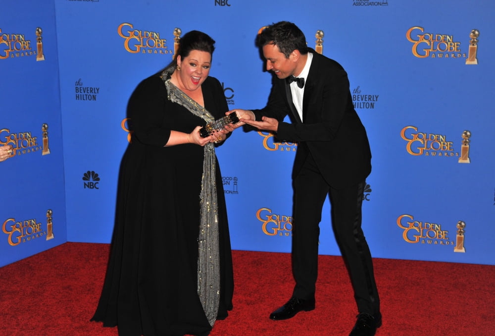 Melissa Mccarthy Jimmy Fallon In The Press Room For 71St Golden Globes ...