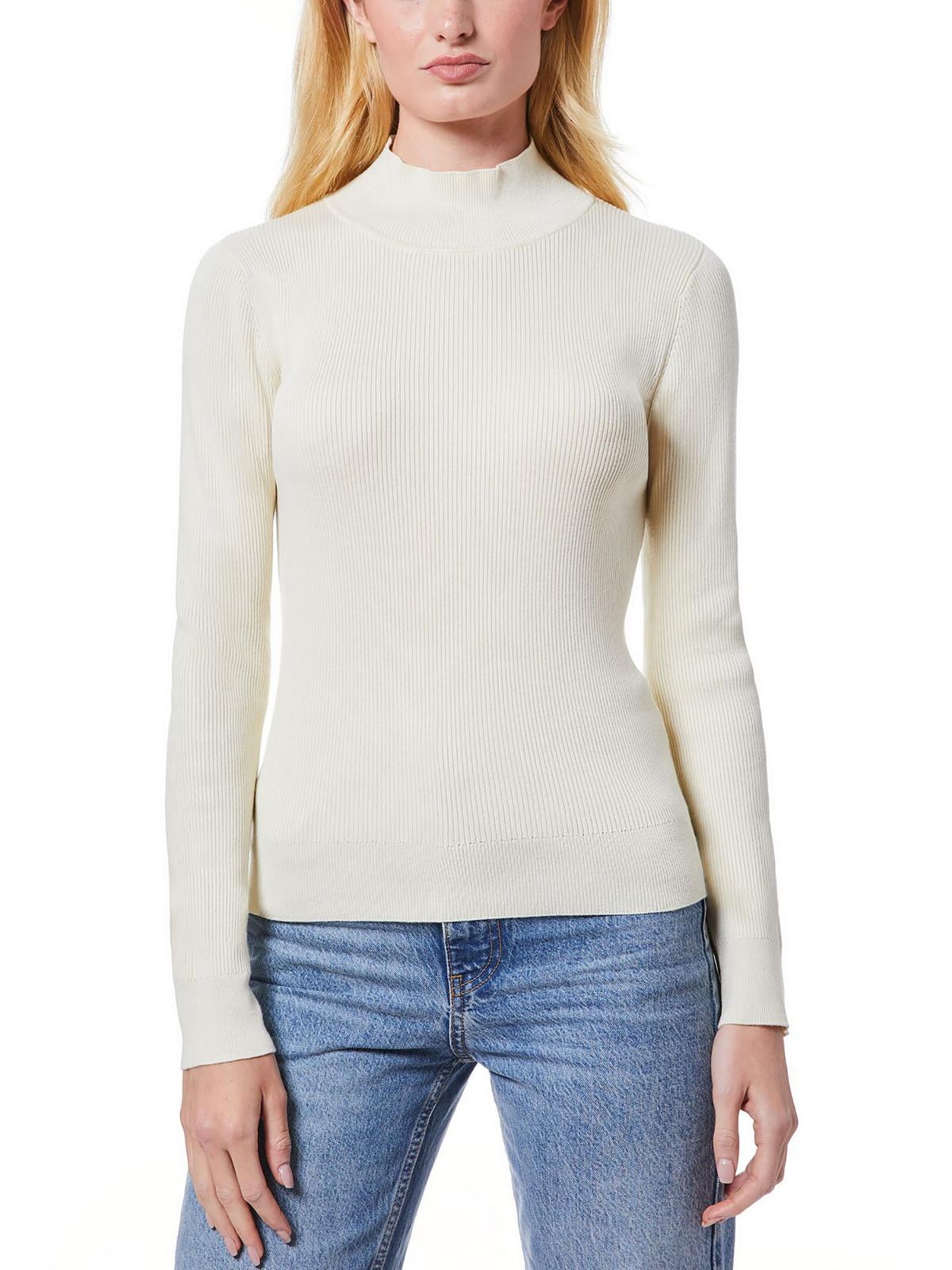 Melissa Paige Womens Solid Rayon Mock Turtleneck Sweater - Walmart.com