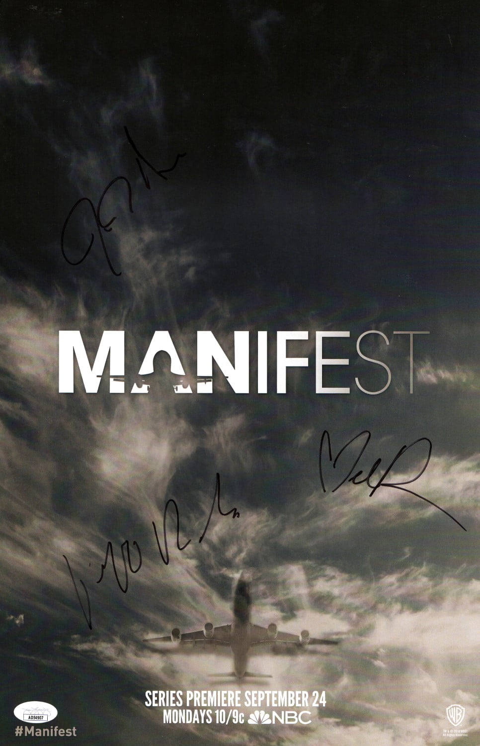 Melissa Roxburgh Jeff Rake Signed Autographed 11X17 Poster Manifest JSA ...