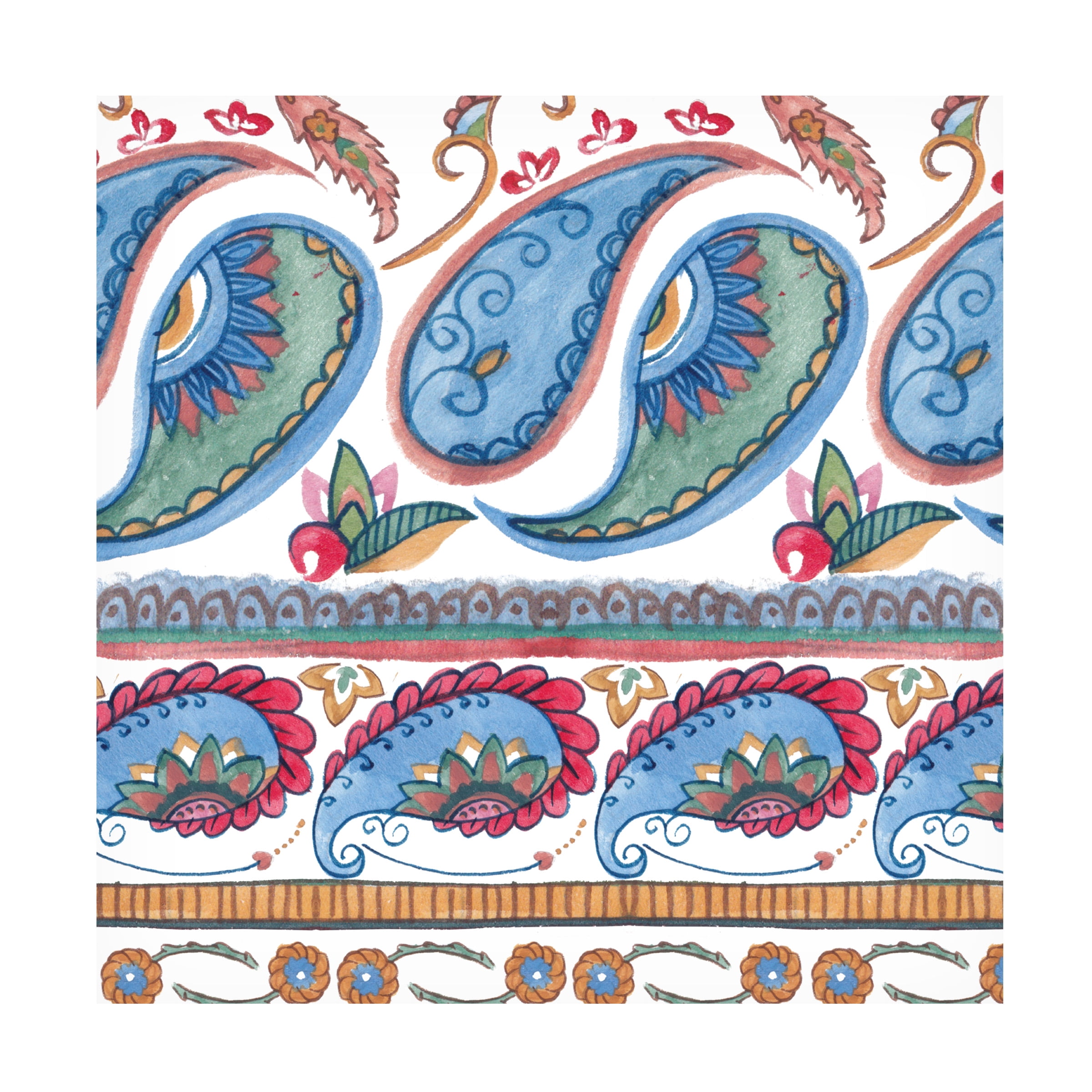 Melissa Wang 'Paisley Doodle I' Canvas Art - Walmart.com