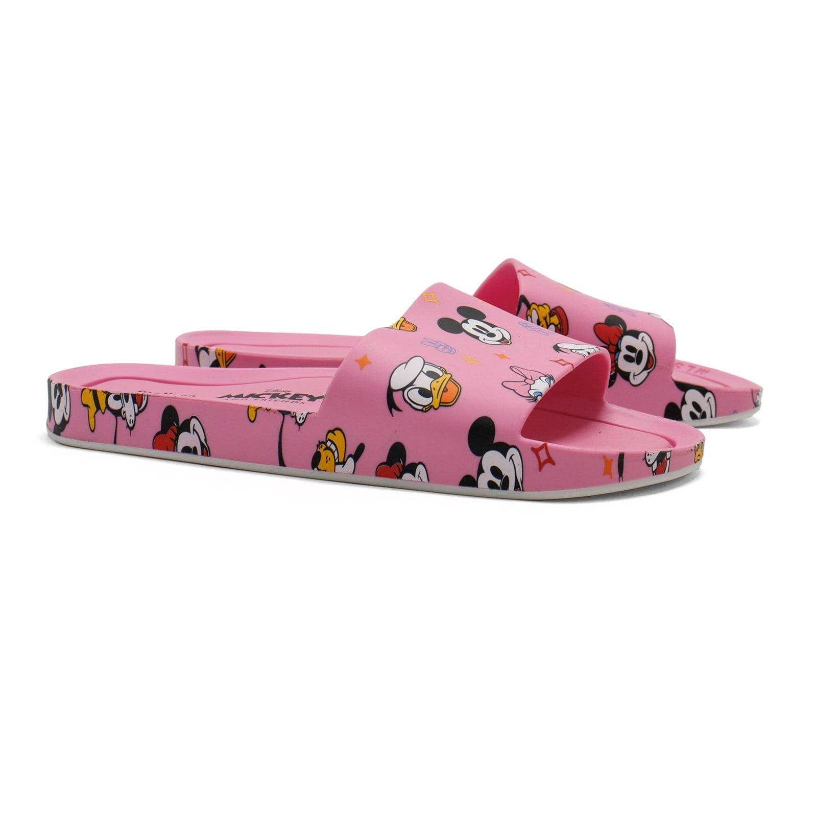 Melissa Women's Beach Slide With Mickey And Friends, Pink,10 M US ...