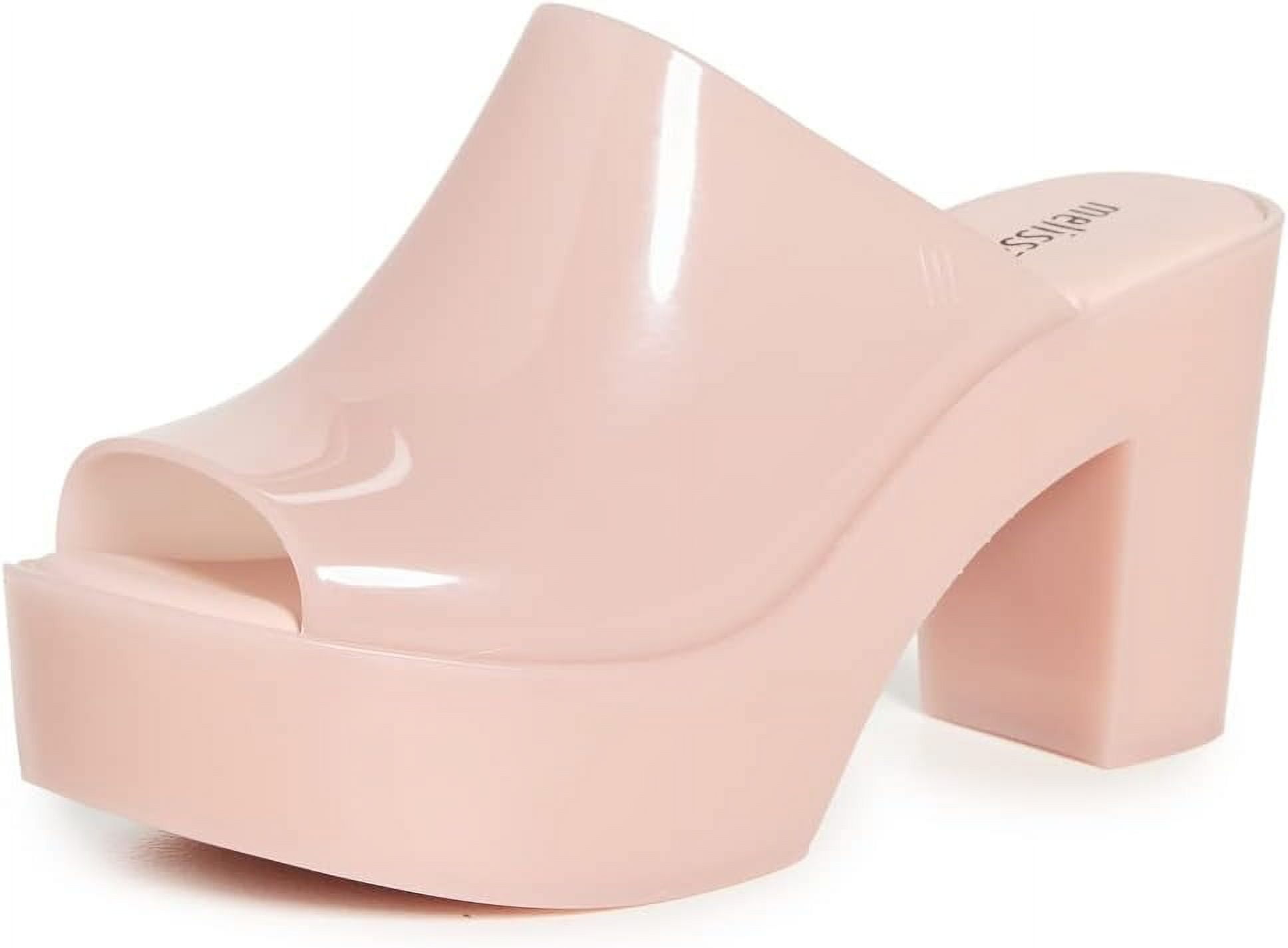 Melissa Womens Mule Platform Clogs 9 Beige - Walmart.com