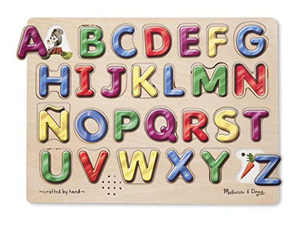 Melissa Andamp Doug Spanish Alphabet Sound Puzzle 27 Pcs - Walmart.com
