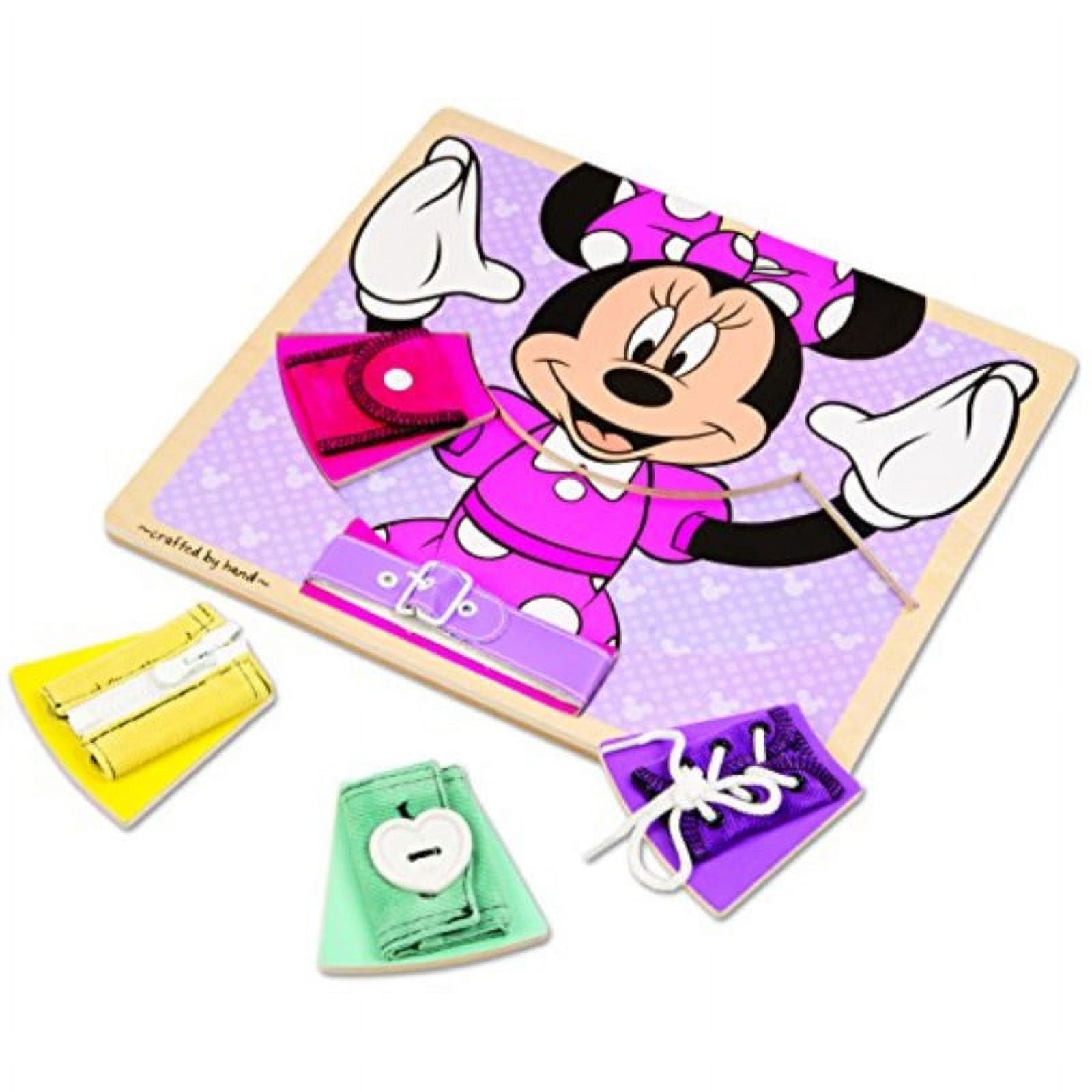 Melissa and Doug Disney Minnie Mouse Wooden Basic Skills Board - Zip ...