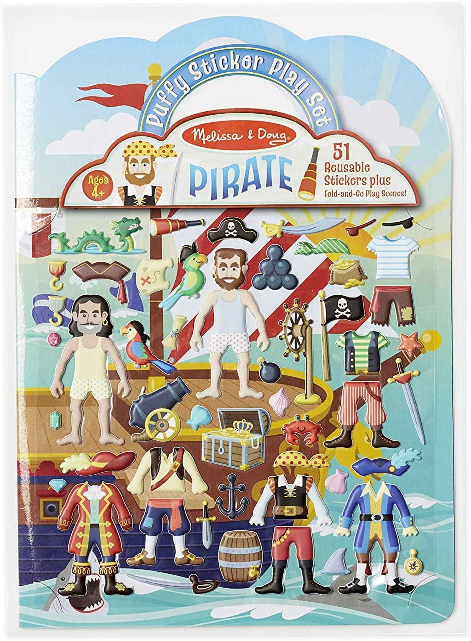 Activity Set-Puffy Sticker Play Set: Pirate (Ages 4+) - Walmart.com