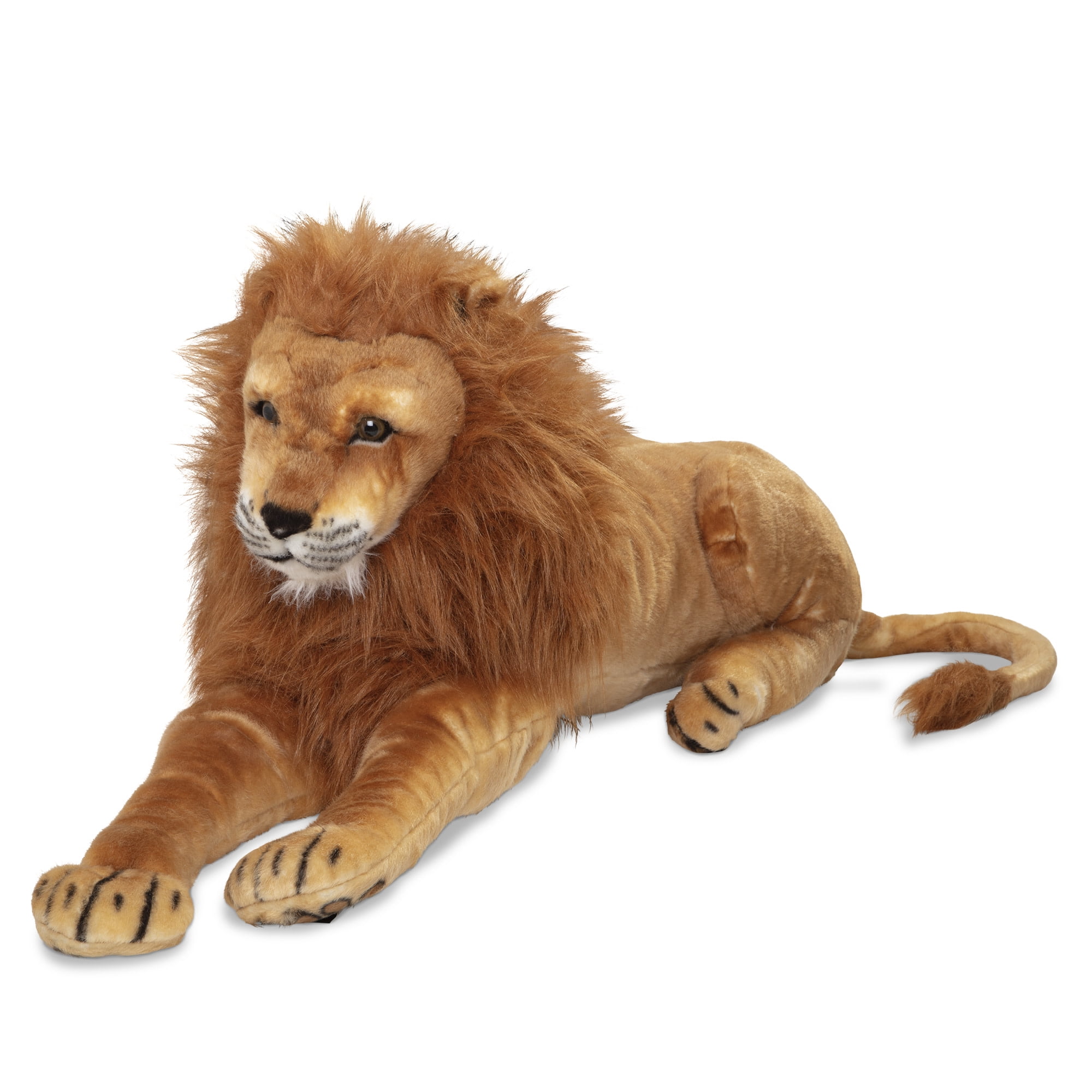 Melissa & Doug Lifesize Plush Giant Lion - Over 6FT Long Stuffed Animal ...
