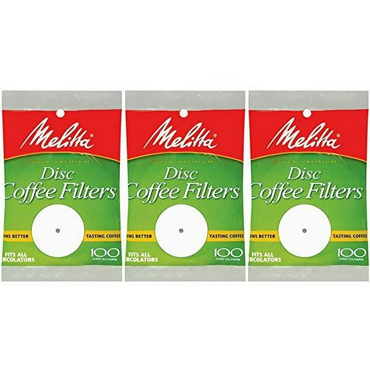 Melitta 3.5 Inch White Disc Coffee Filters (Pack of 3) - Walmart ...