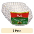 (3 pack) Melitta 4-6 Cup White Basket Coffee Filter, 200 Ct - Walmart.com