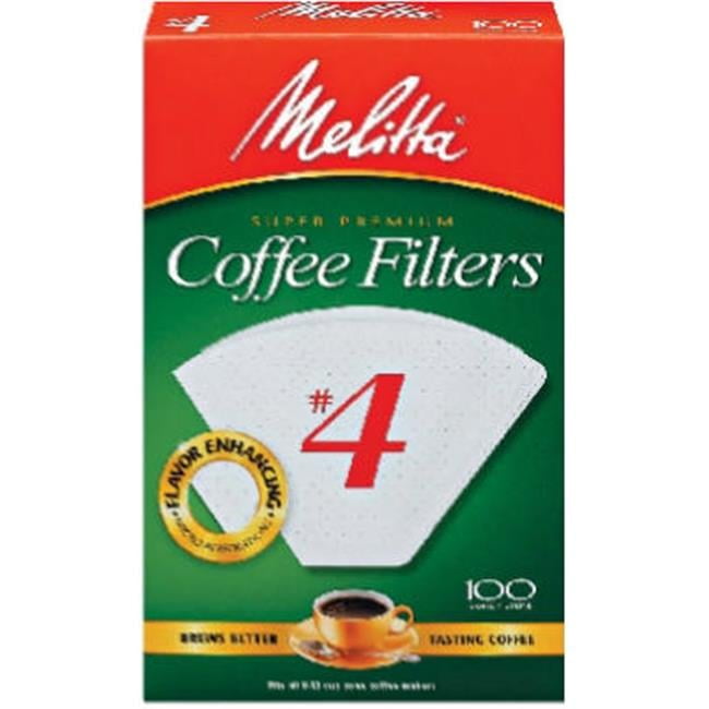 Melitta 624102 No. 4 Coffee Filter, Pack 100 - Walmart.com