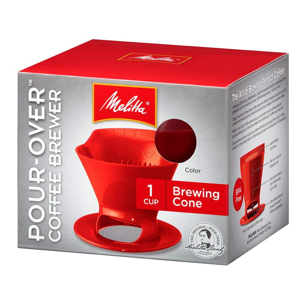 Melitta 640820 Ready Set Joe Filter Cone Pourover Cone Manual Brewer ...