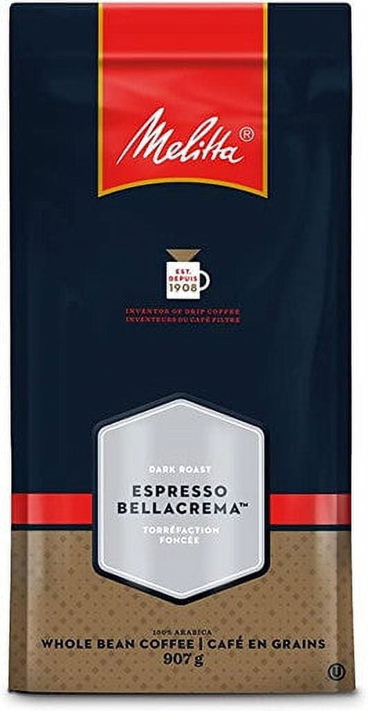 Melitta Dark Roast Espresso Whole Bean Coffee, 907g/32 oz - Walmart.com