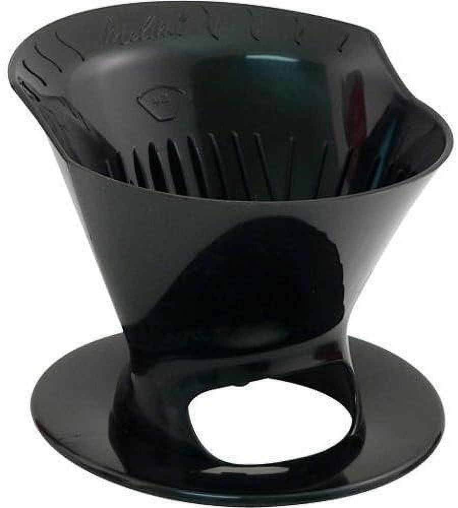Melitta Pour-Over Coffee Brew Cone, Black, Durable Plastic, Fits ...