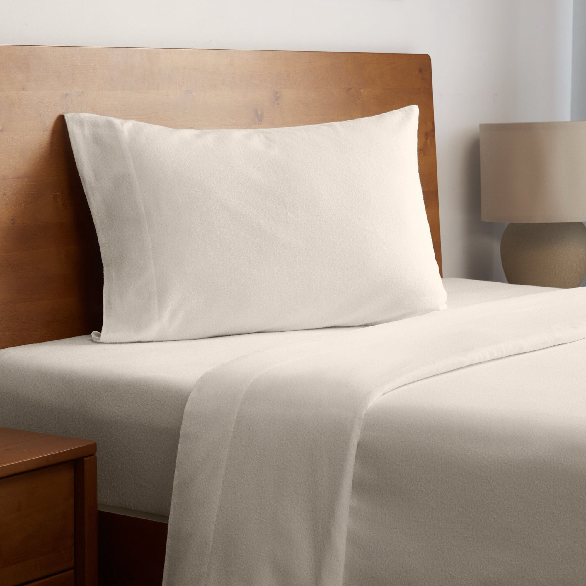Mellanni 3 Piece Bed Sheet Set 180GSM Heavyweight Cotton Flannel Deep ...