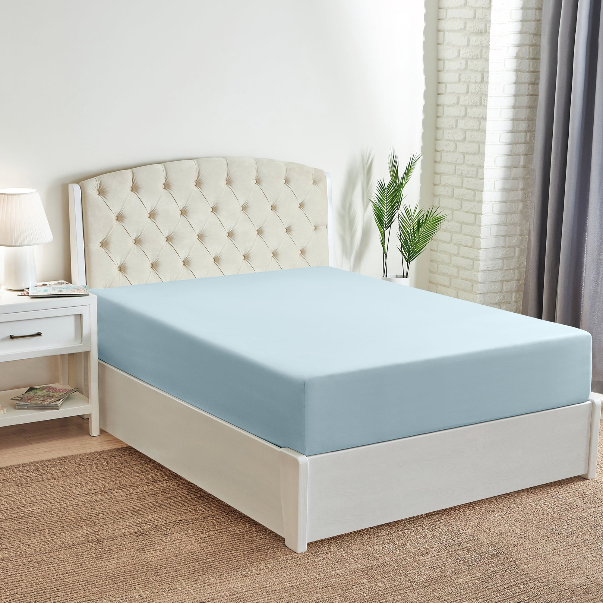 Mellanni Fitted Sheet with up to 16 inch Deep Pocket, Soft Microfiber ...