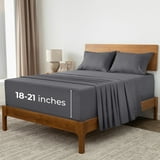 Mellanni King Sheet Set, Extra Deep Pocket, 4 Piece, Brushed Microfiber ...
