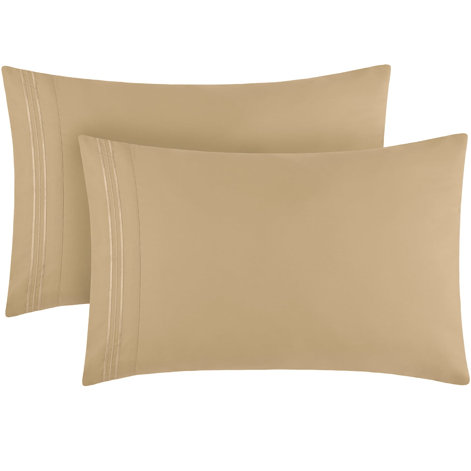 Mellanni Luxury Microfiber Pillowcases with Envelope Closure, King ...