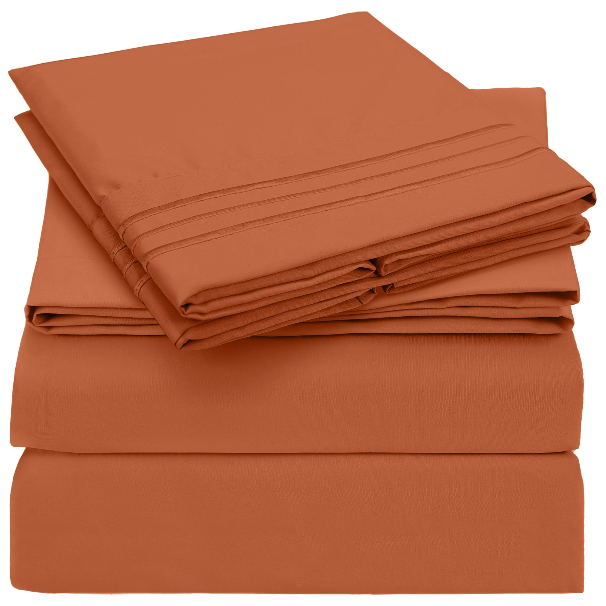 Mellanni Sheet Set Brushed Microfiber, Deep Pocket Sheet, 4 Piece Queen ...