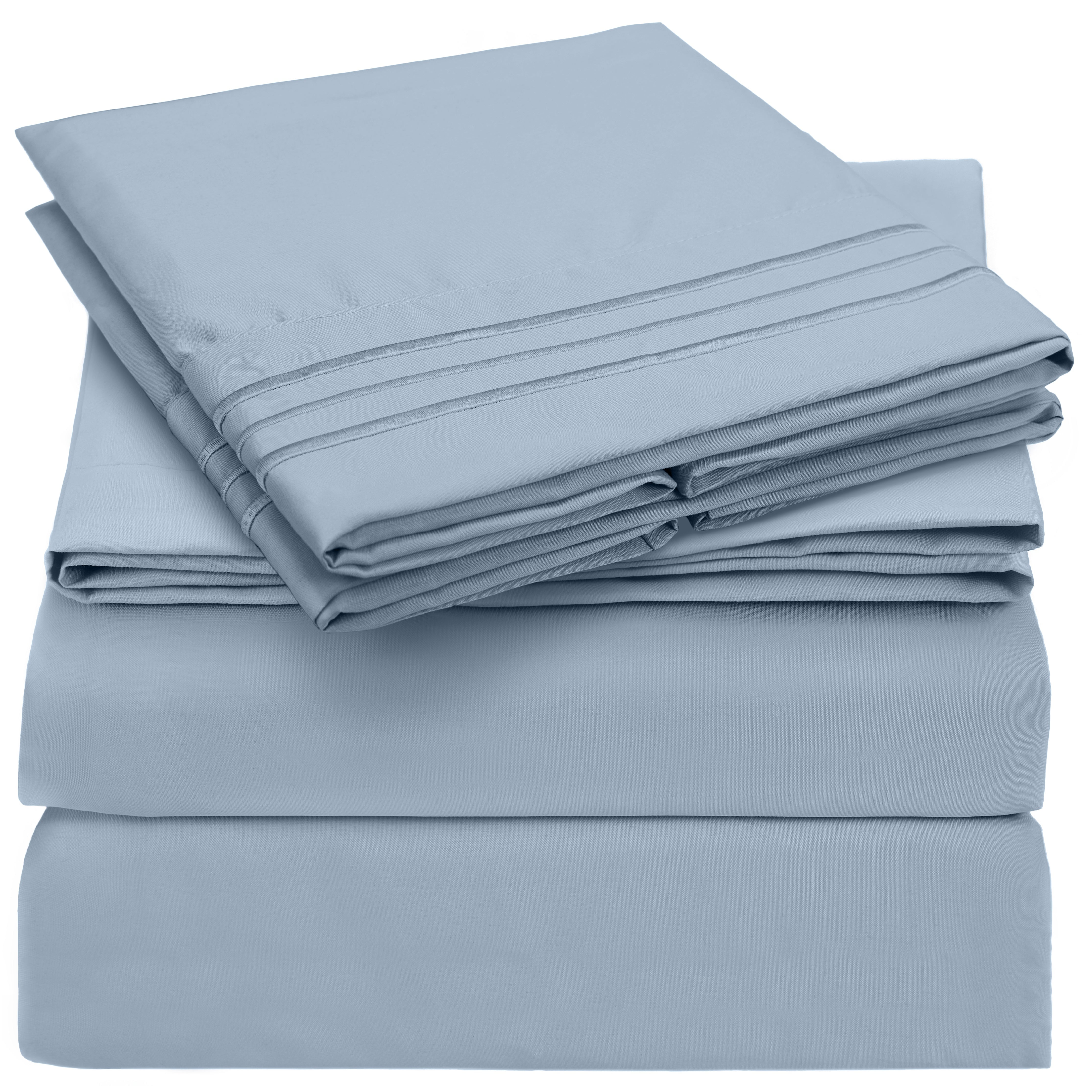 Mellanni King Size 4 Piece Luxury Brushed Microfiber Sheet Set, Deep ...
