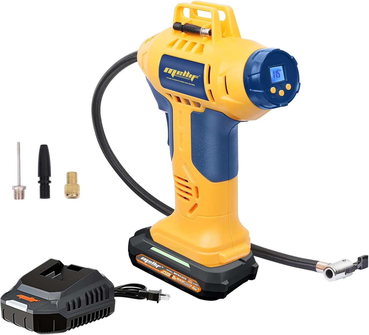 Mellif Tire Inflator Air Compressor Compatible with DeWalt 20V Max ...