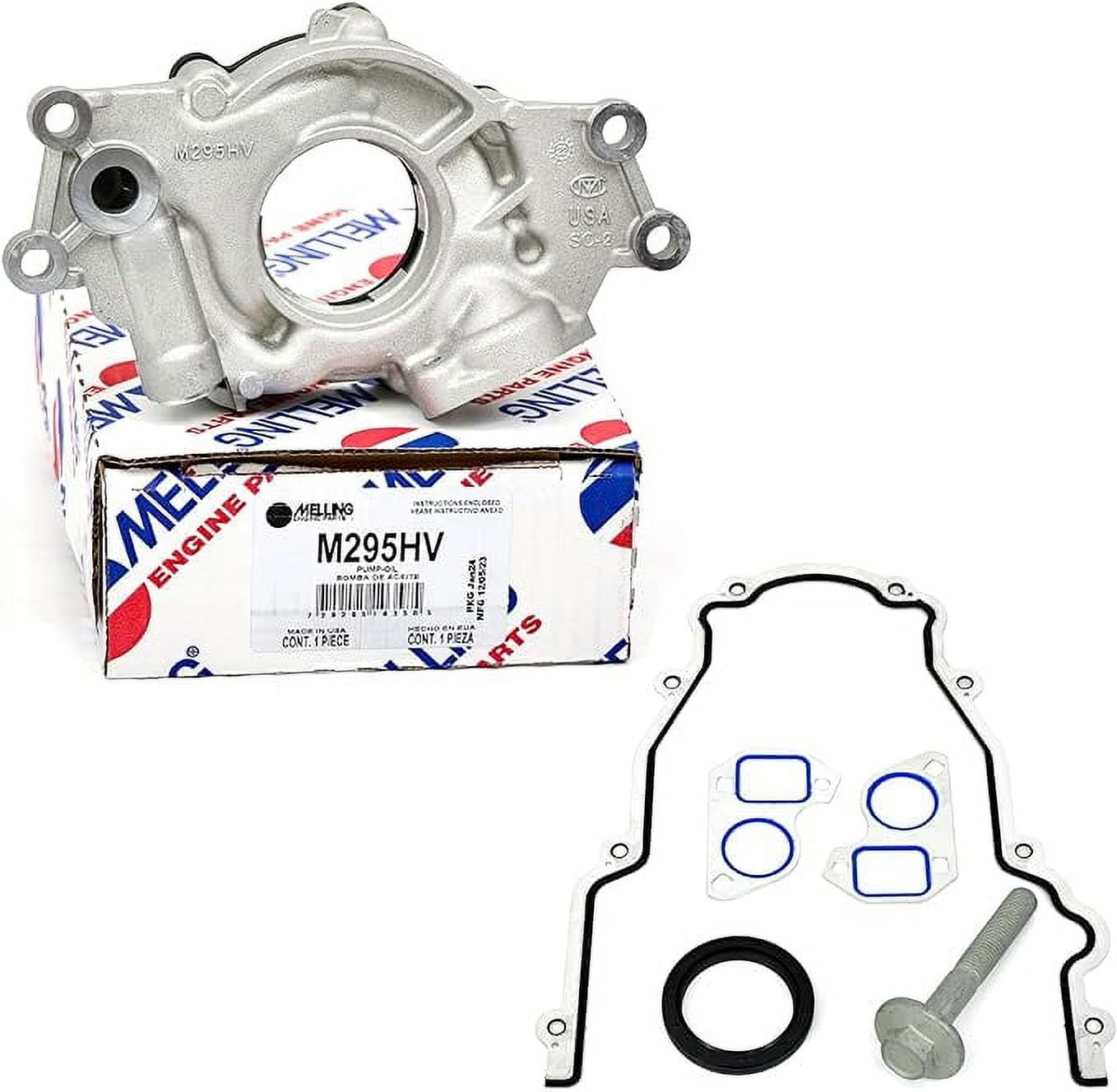 Melling M295HV High Volume Oil Pump with LS Install Gasket Kit -FITS ...