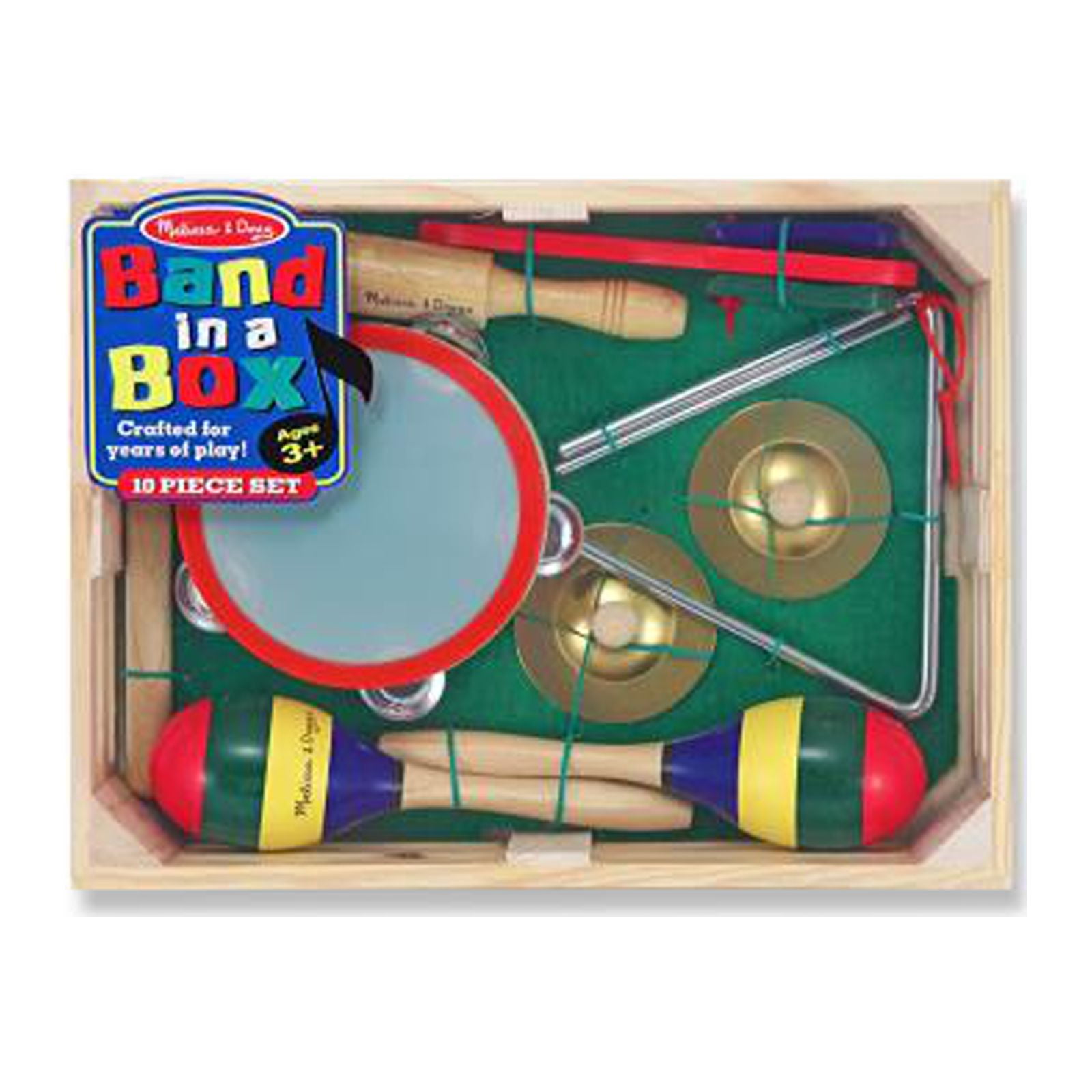 Mellisa & Doug 488 10-Pc. Band In A Box Musical Instrument Set ...