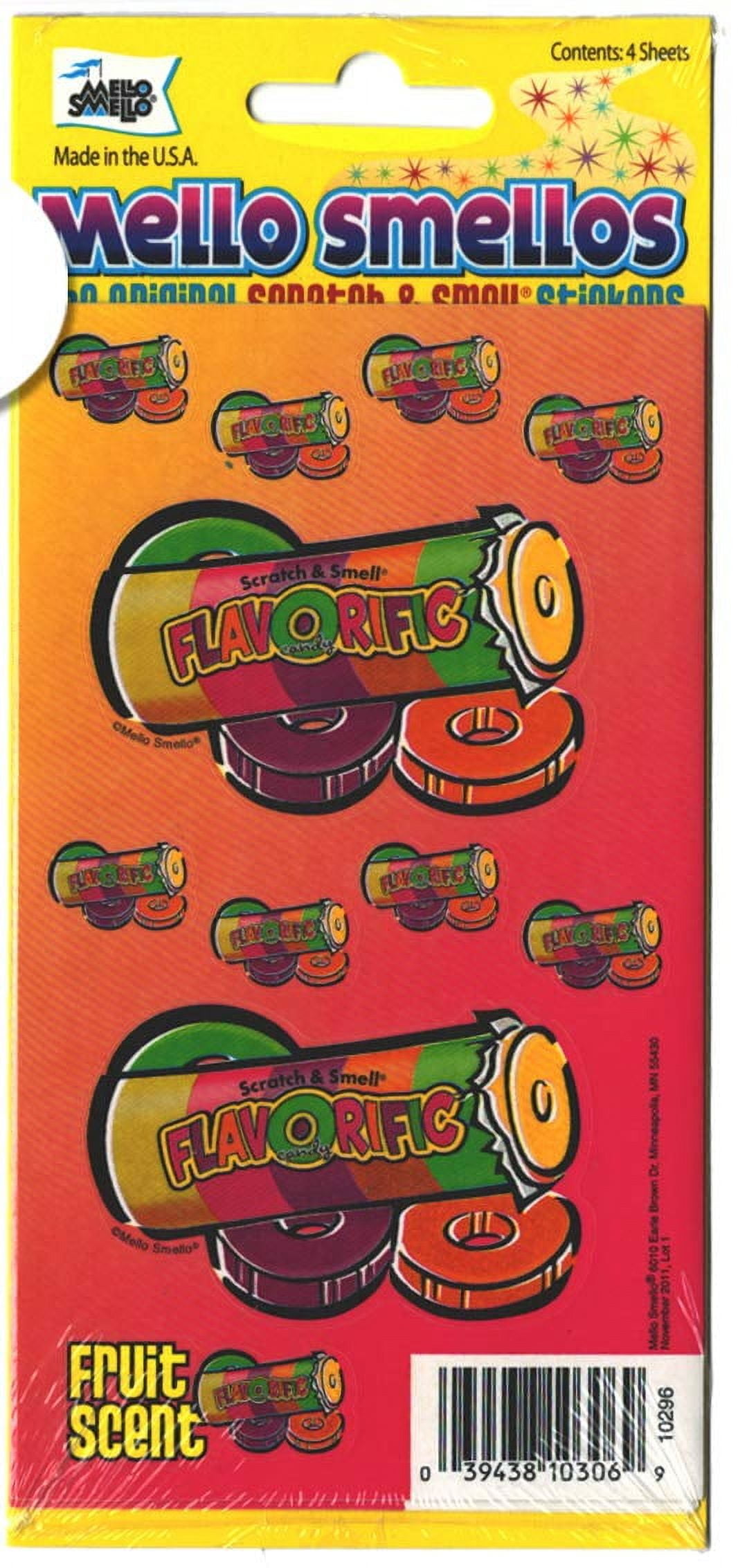 Mello Smello Stickers Pack of 4 Sheets Smelly Stickers, Scratch and ...