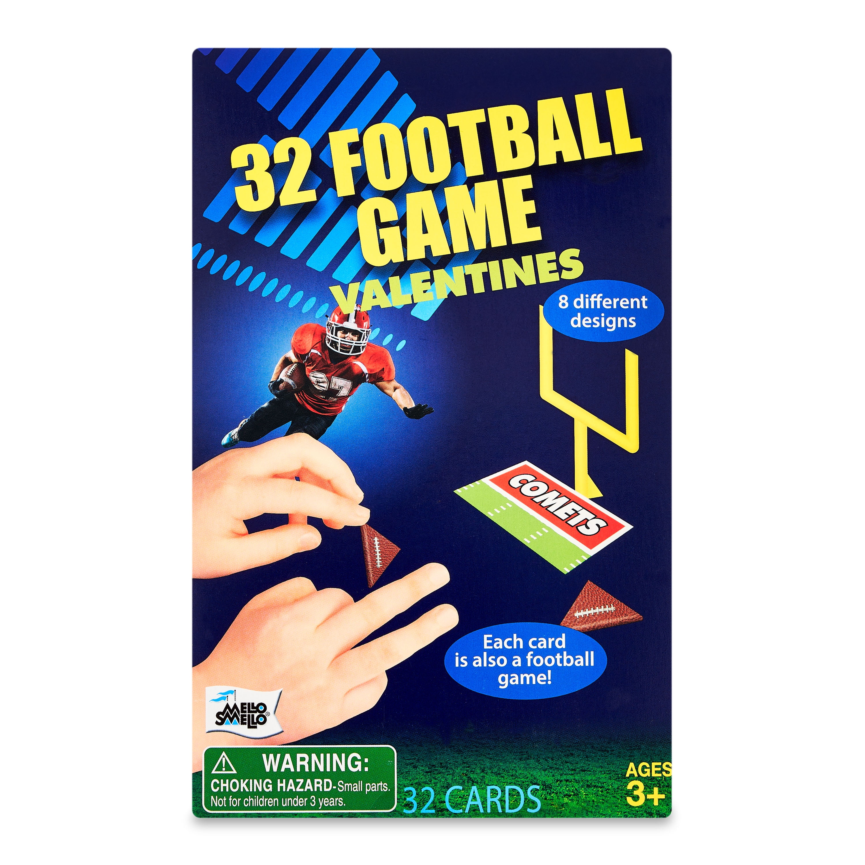Mello Smello Valentine's Day Football Game Cards, 32 Count, Fun for ...