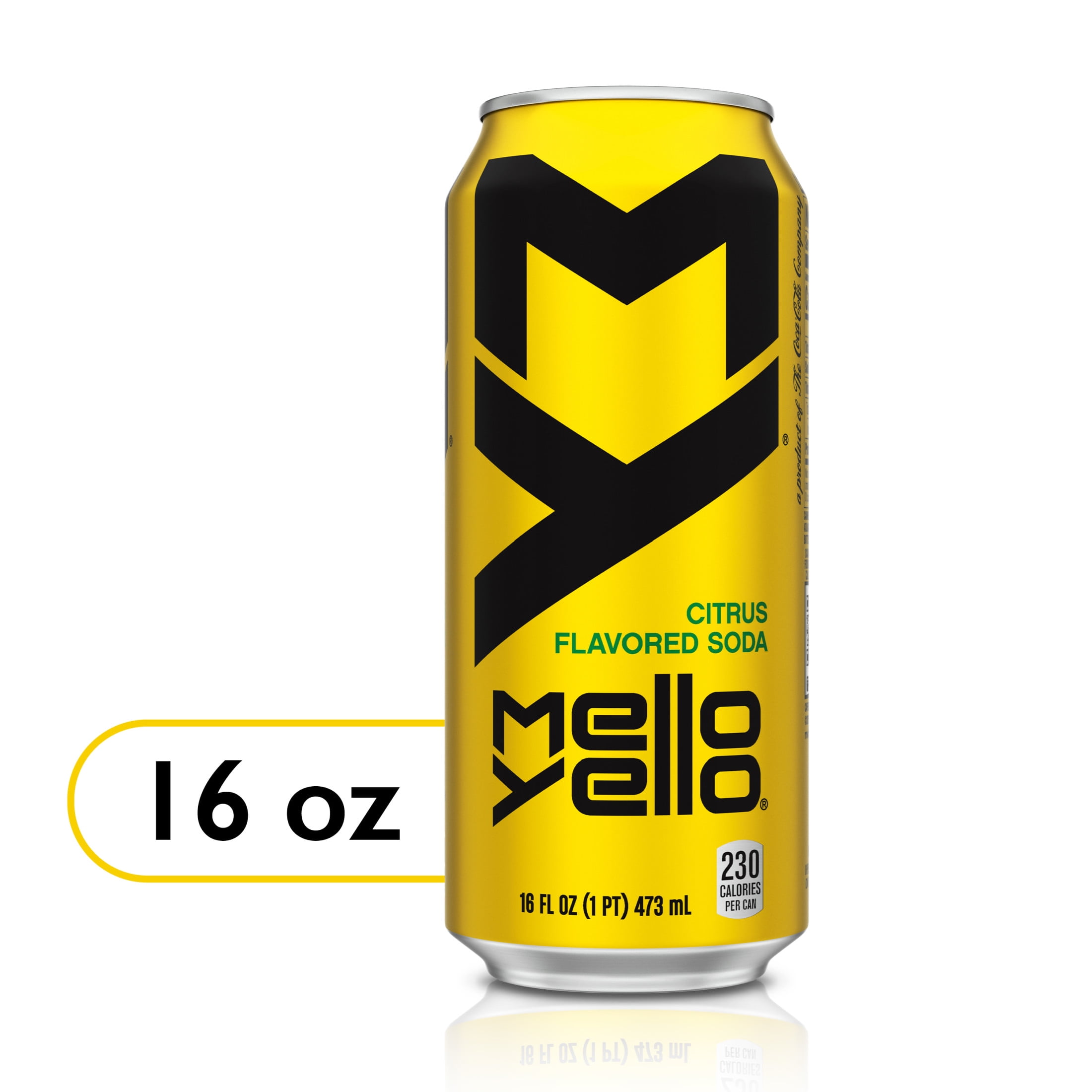Mello Yello Citrus Soda Pop, 16 fl oz Can - Walmart.com