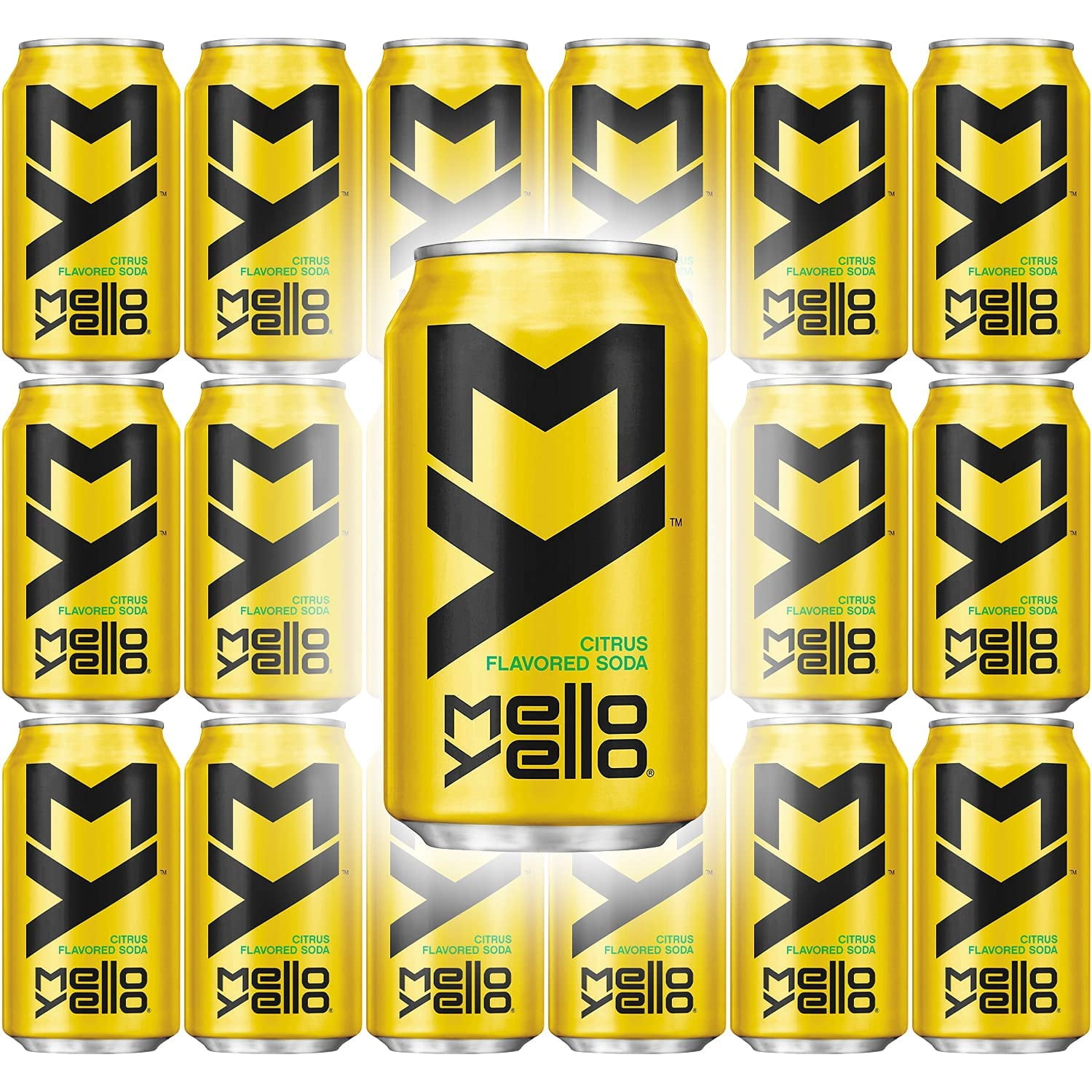 Mello Yello, Soda Citrus, 12oz Can, Pack of 18, Total of 216 Oz ...