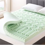 "Mellow Twin Size 3"" Cooling Gel Egg Crate Memory Foam Mattress Topper ...