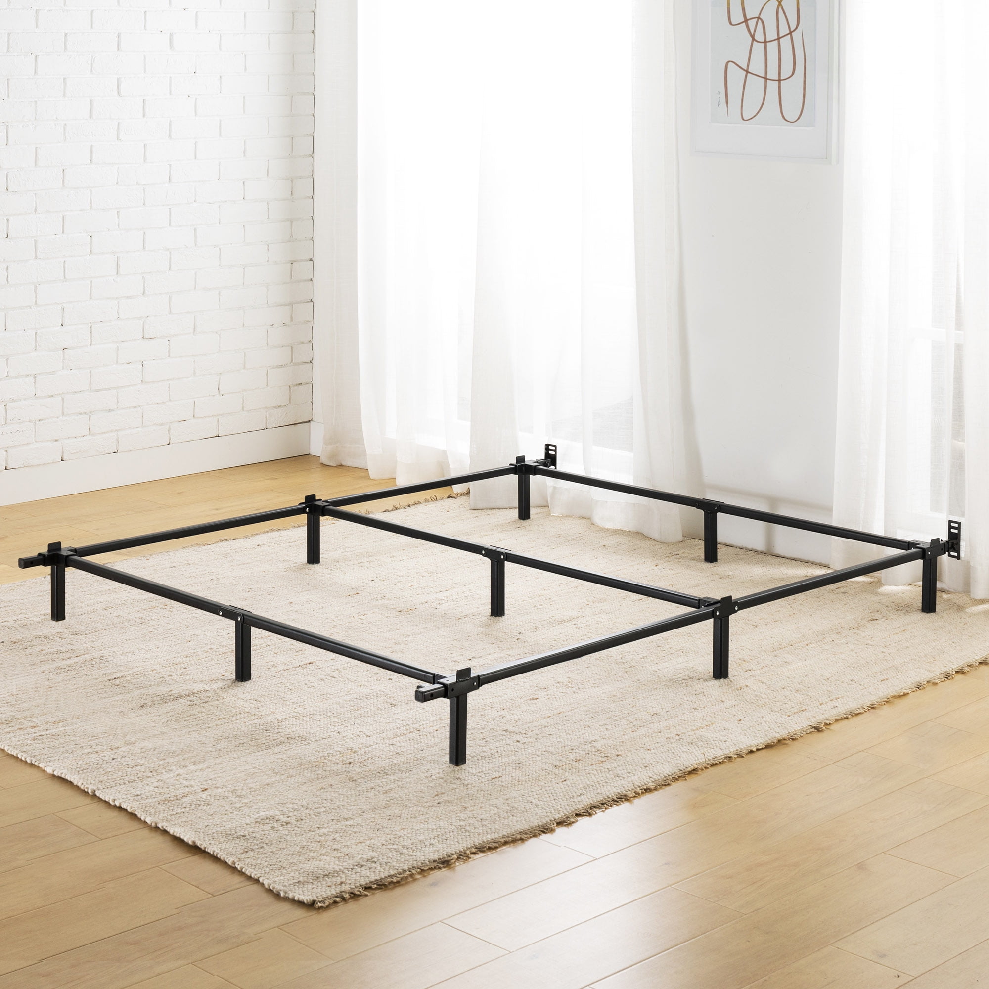 Mellow 7 inch Easy Assembly Metal Platform Bed Frame, Heavy-Duty Steel ...
