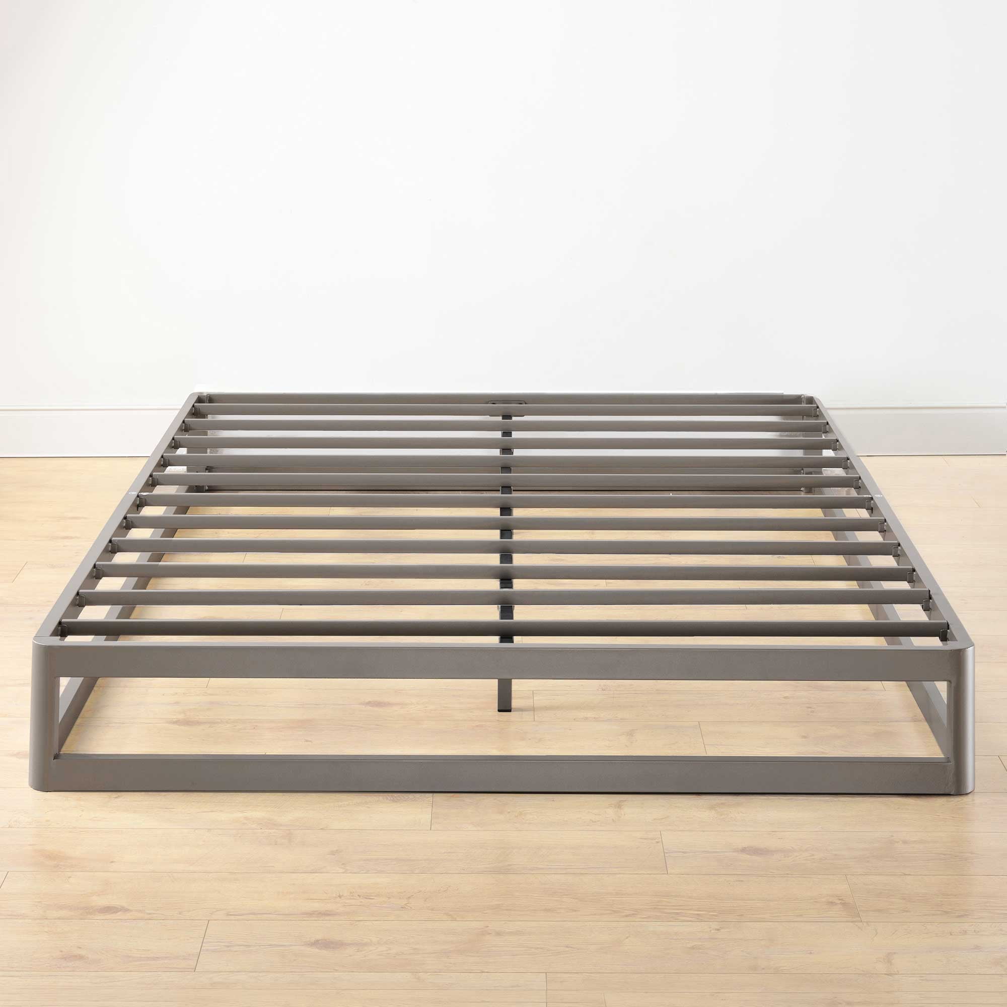Mellow Ace of Base 9" Metal Platform Bed with Steel Slats, Champagne ...