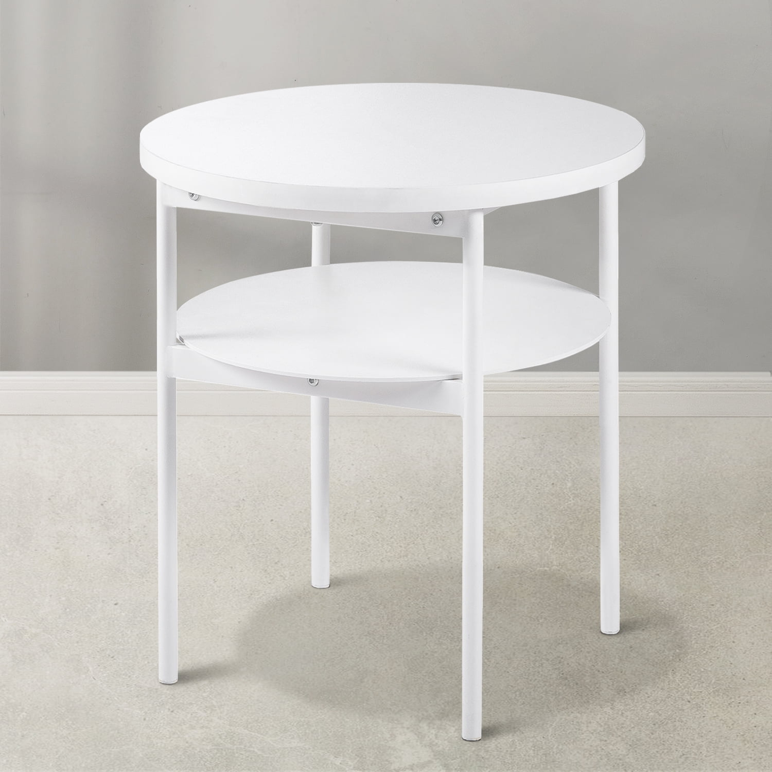 Mellow Aida Round Side Table - Modern Minimalist Design - Walmart.com
