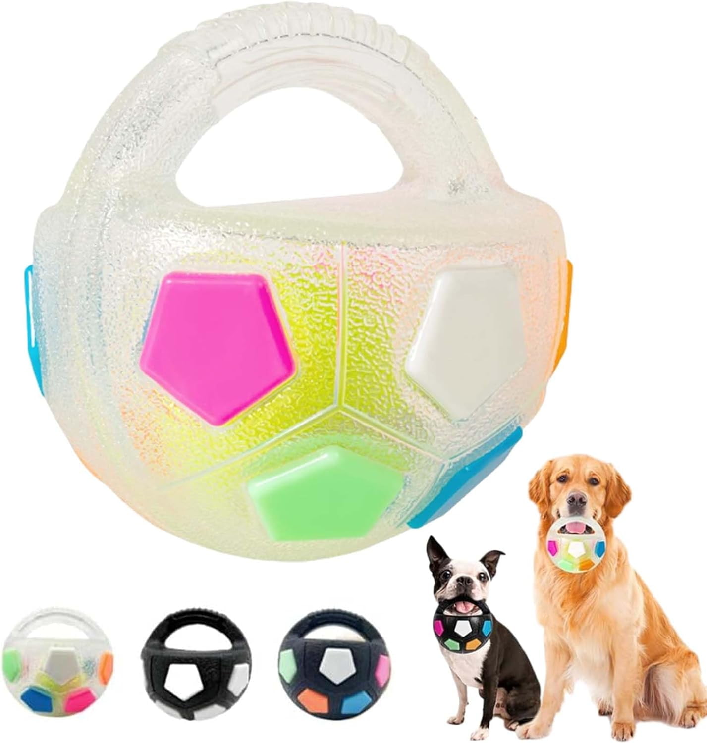 The Mellow Dog Calming Ball, 2026 new Rubber with Handle Dog Toy ...