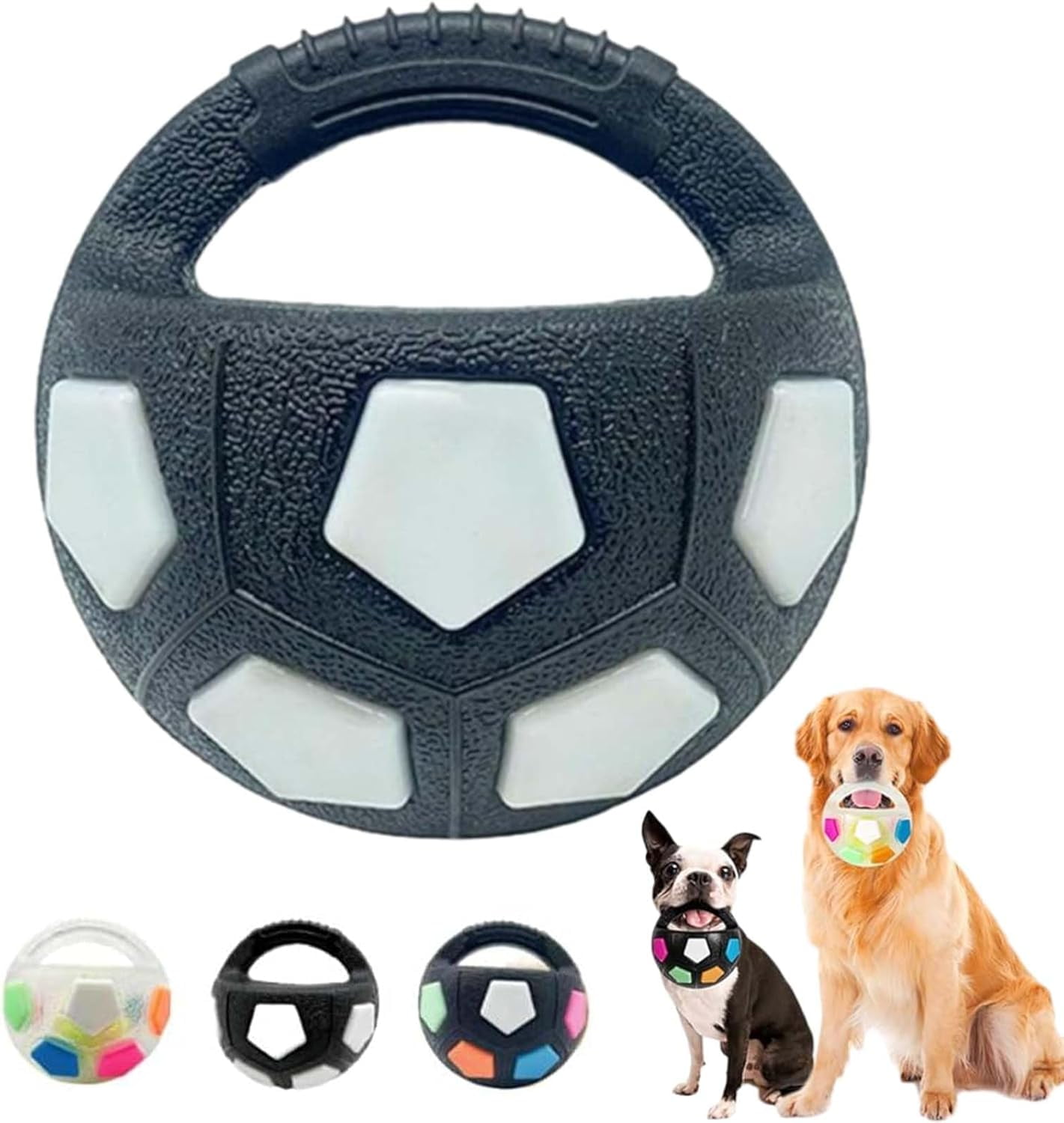 The Mellow Dog Calming Ball, 2026 new Rubber with Handle Dog Toy ...