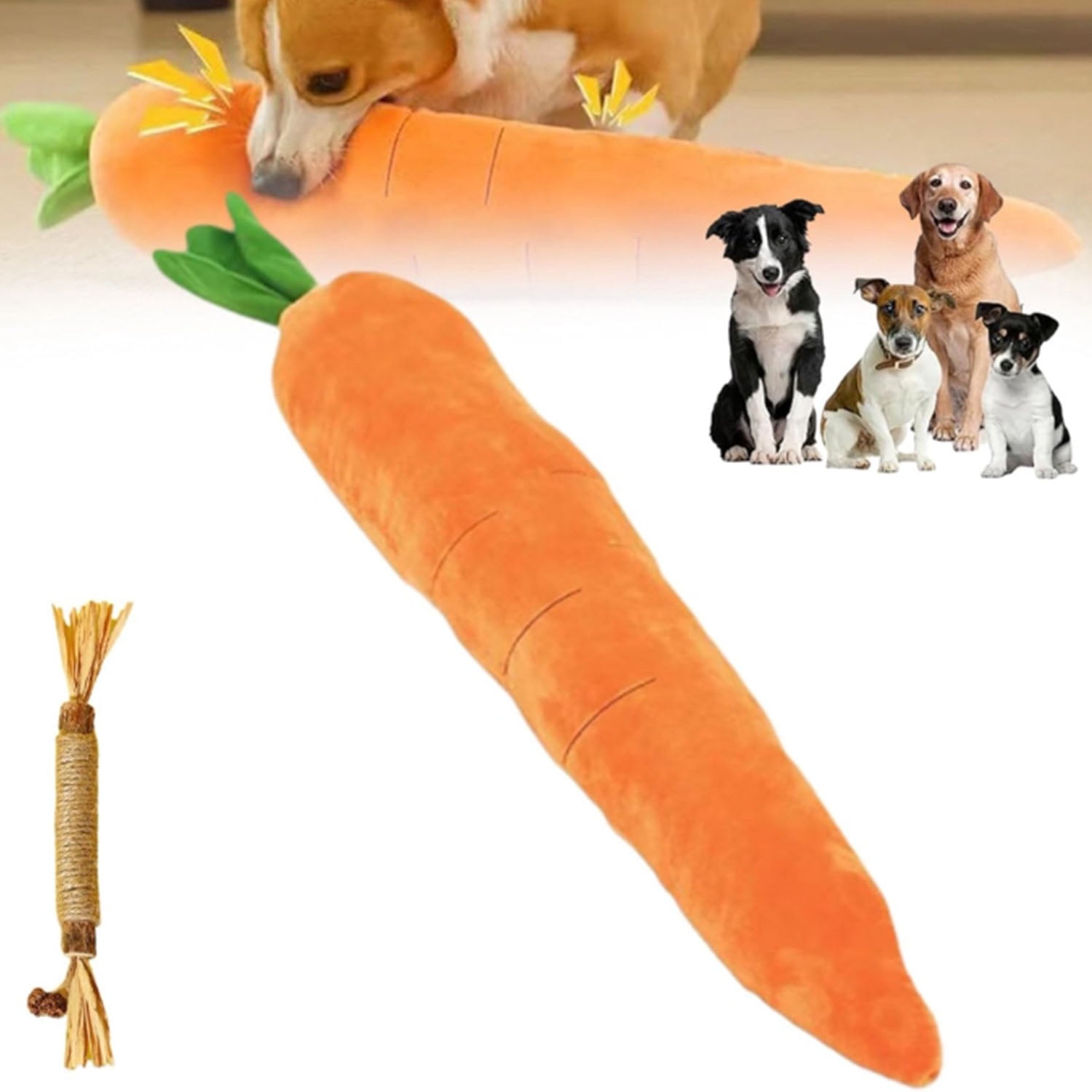 The Mellow Dog Calming Carrot, The Mellow Dog Calming Dog Toy, Carrot ...