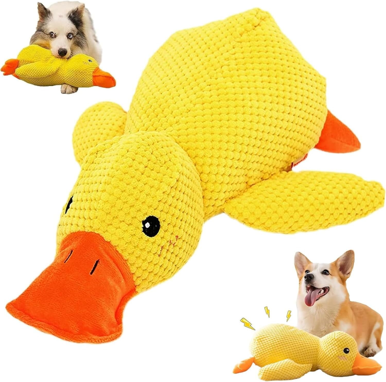Mellow Dog Calming Duck, 2025 New Yellow Duck Dog Toy, The Mellow Ducks ...
