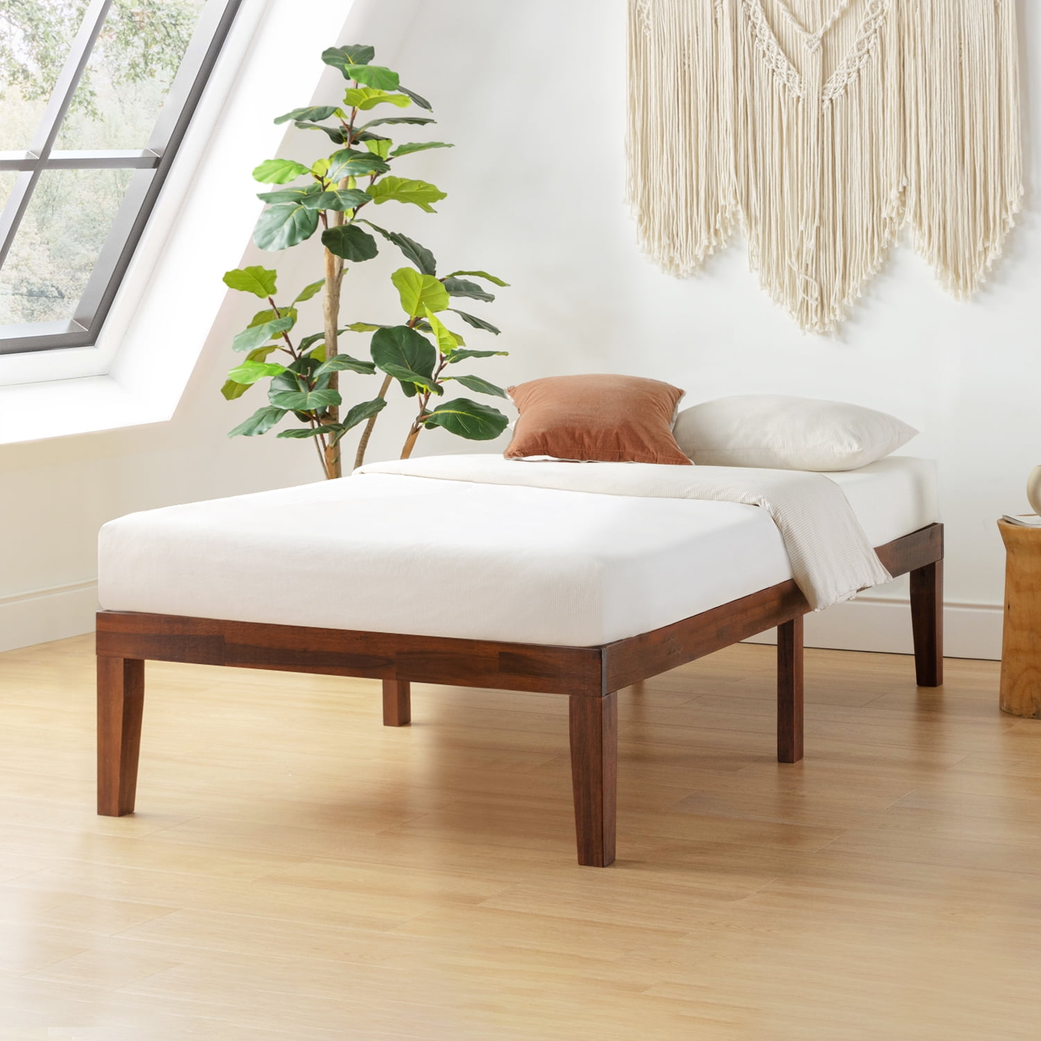 "Mellow Naturalista Classic 16"" High Profile Wood Platform Bed, Twin ...