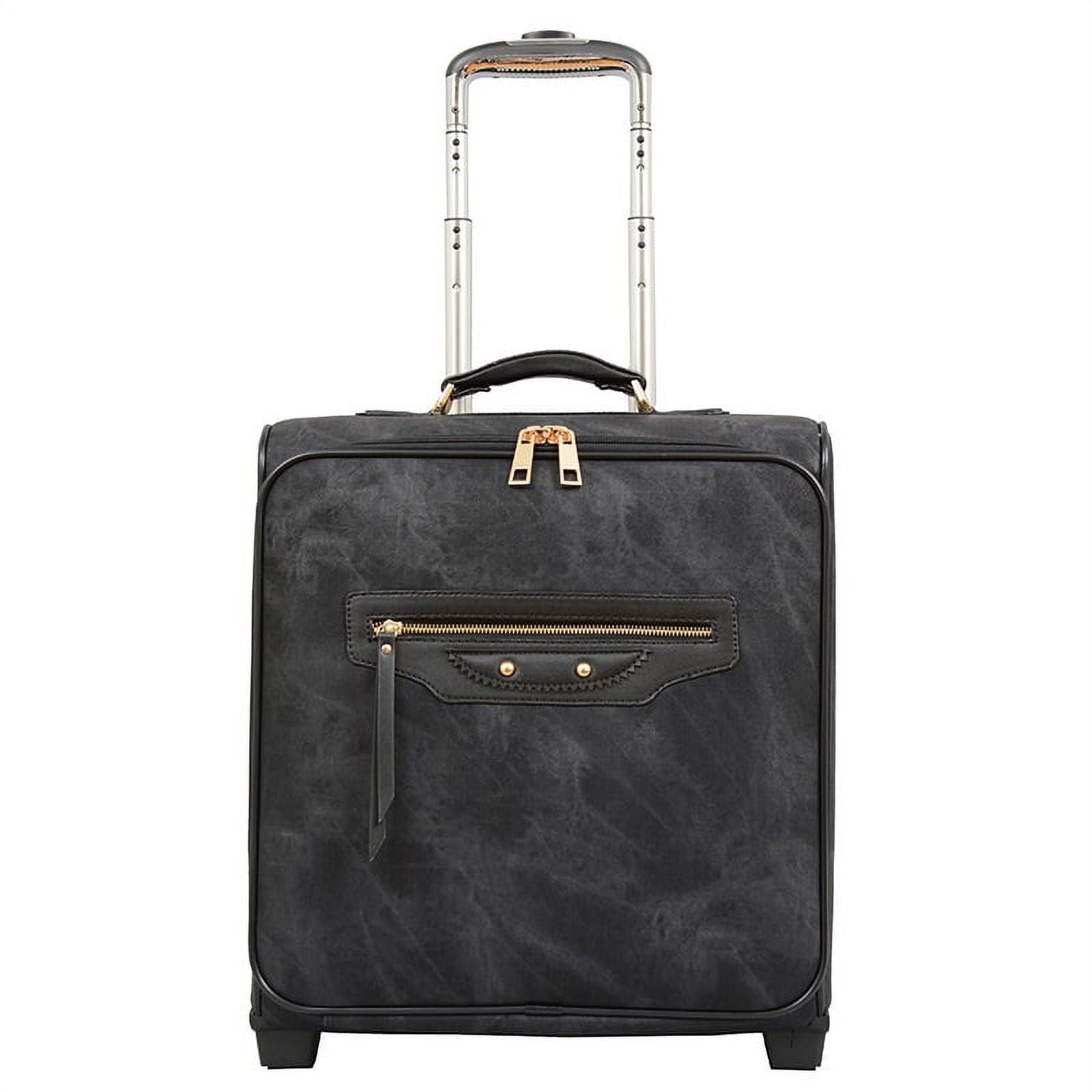 Mellow World Unisex Softside Denim Carry-on Luggage with 360 Wheels ...