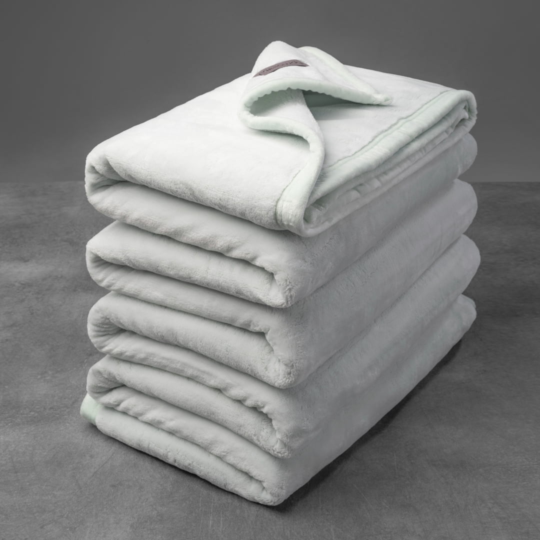 Mellowdy Extra Thick Hearty Plush Blanket - 500GSM Twin/Full Warm ...