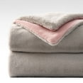 Mellowdy Faux Rabbit Fur Twin/Full Blanket (Lotus Pink, 60x80 inches ...