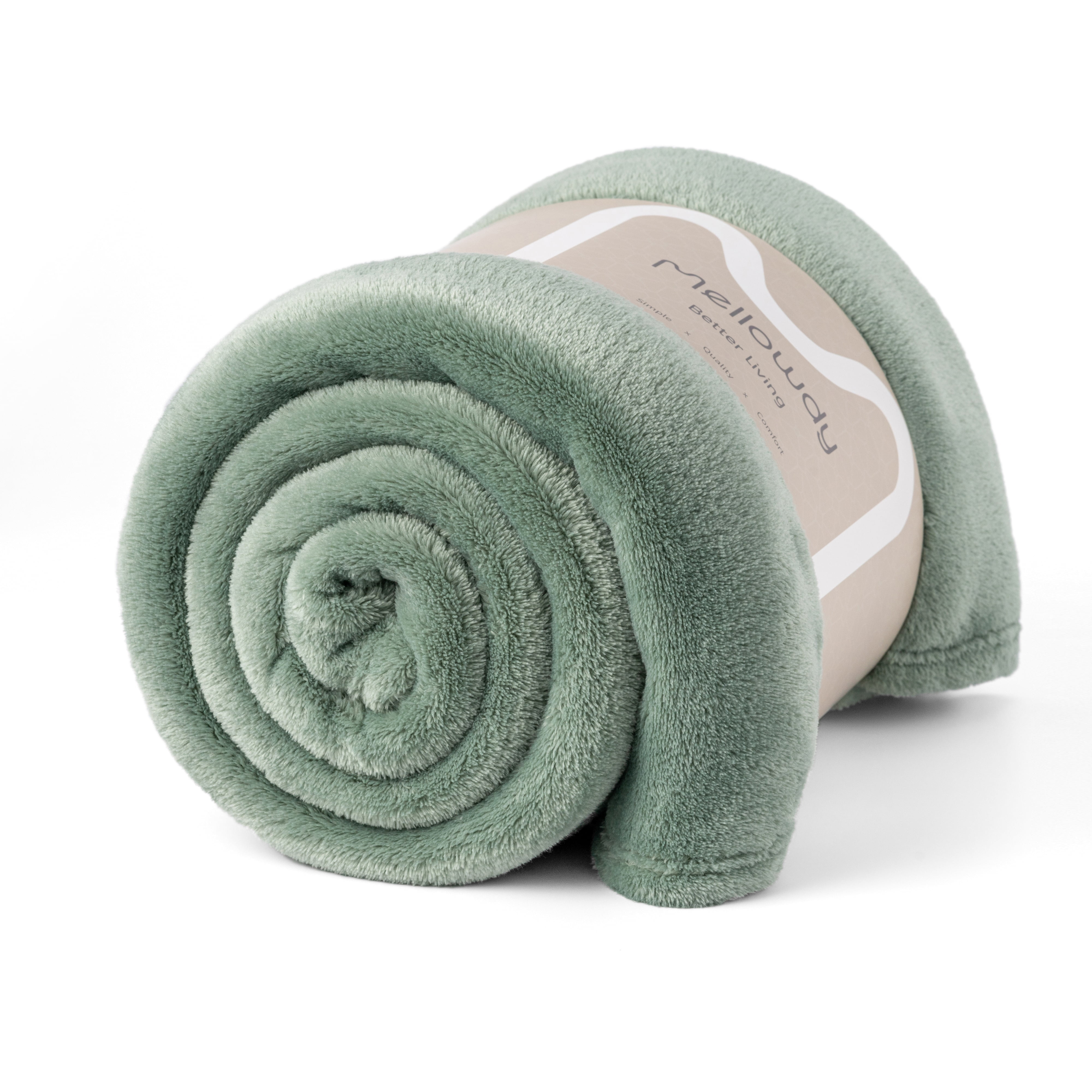 Mellowdy Plush Blanket - 320GSM Throw Blanket for Couch, Bed (Iceberg ...