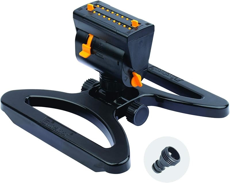 Melnor 65137AMZ MiniMax Turbo Oscillating Sprinkler on Step Spike, 4000 ...