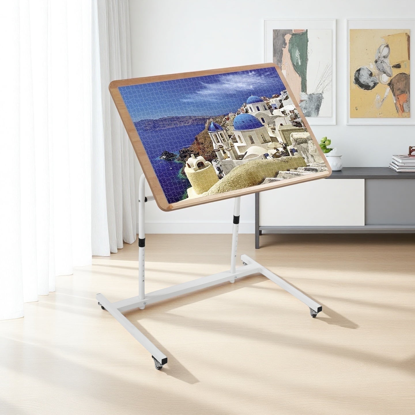Melocadol Professional Jigsaw Puzzle Table, Rolling, Adjustable Height ...